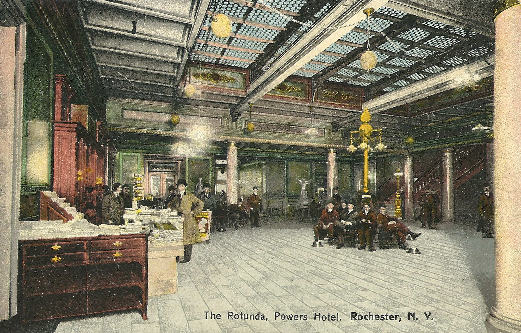 Powers Hotel - Lobby (#1) - Pictures of Rochester and Monroe County, NY