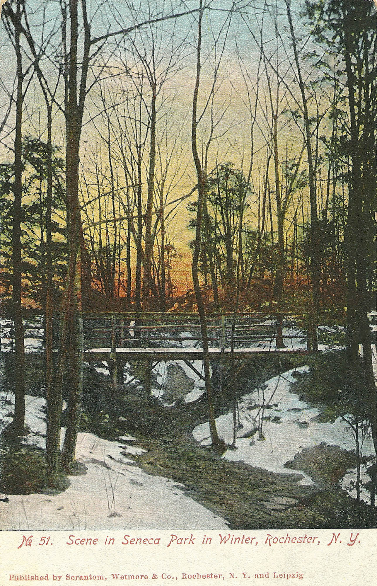 Seneca Park - Winter Sunset - Pictures of Rochester and Monroe County, NY