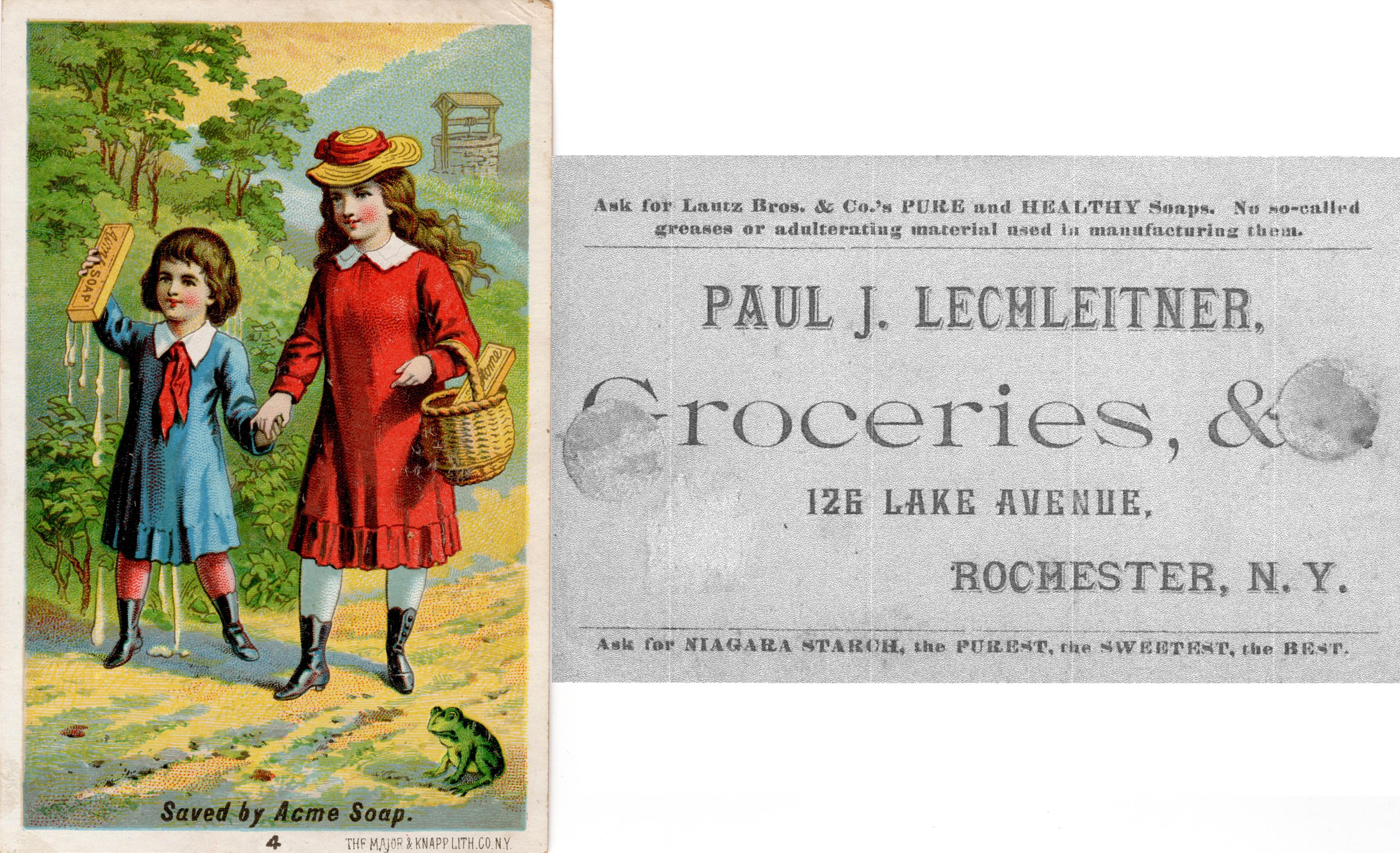 Paul J. Lechleitner (#3) - Groceries - Trade Cards (Advertising ...